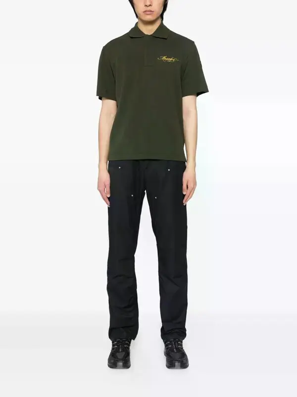 Moncler Logo-embroidered Polo Shirt