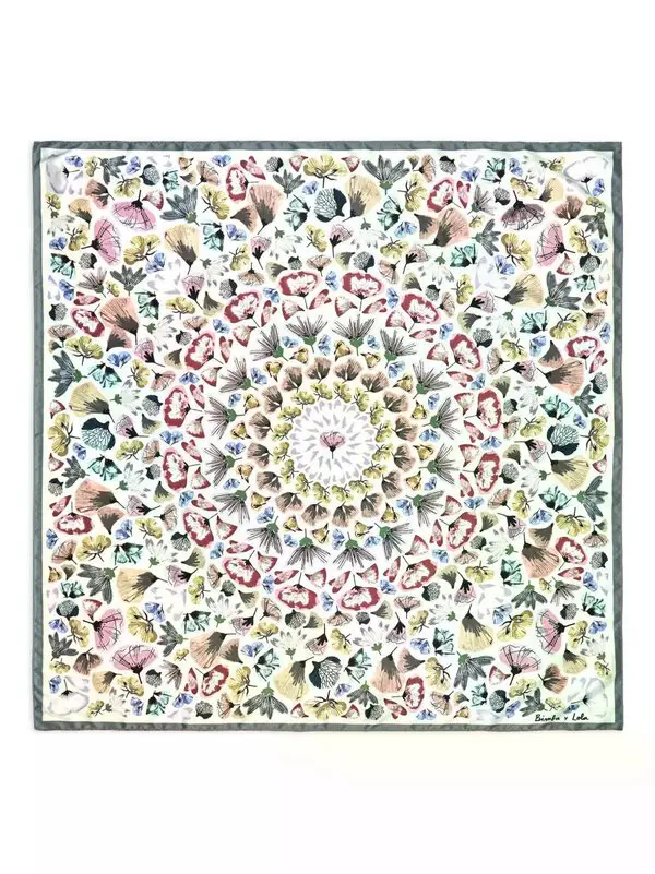Bimba Y Lola Floral-print Scarf - White