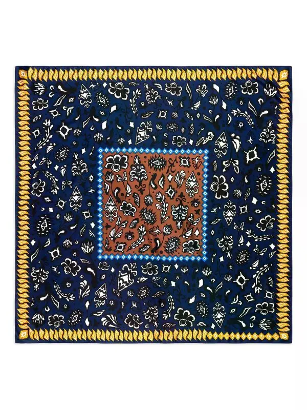 Bimba Y Lola Ikatmix-print Scarf - Blue