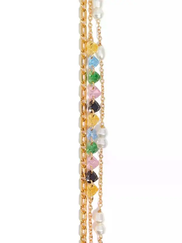 Bimba Y Lola Multi-chain Gemstone Bracelet