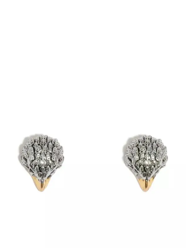 Bimba Y Lola Eagle Head Stud Earrings - Silver