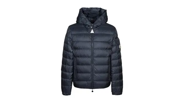 Moncler Najan Hooded Down Jacket - Navy Blue