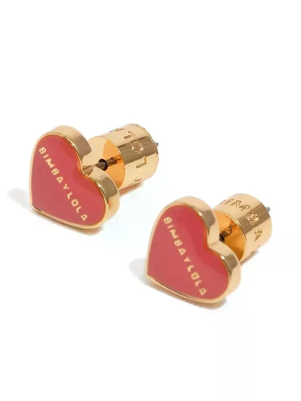 Bimba Y Lola Heart Stud Earrings
