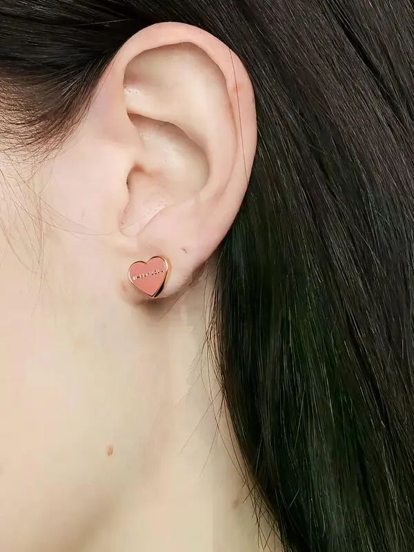 Bimba Y Lola Heart Stud Earrings