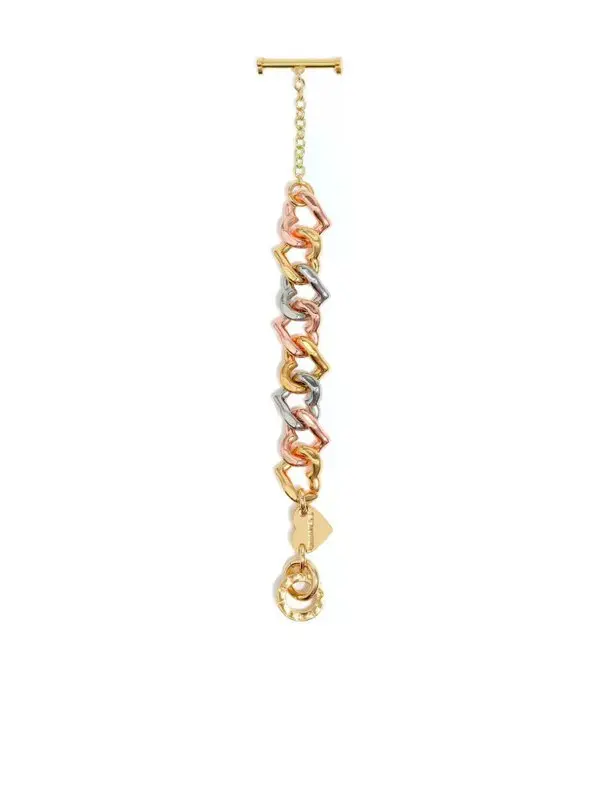 Bimba Y Lola Heart-shaped Chain Bracelet - Gold