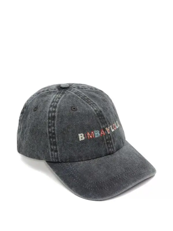 Bimba Y Lola Embroidered Cotton Baseball Cap - Grey