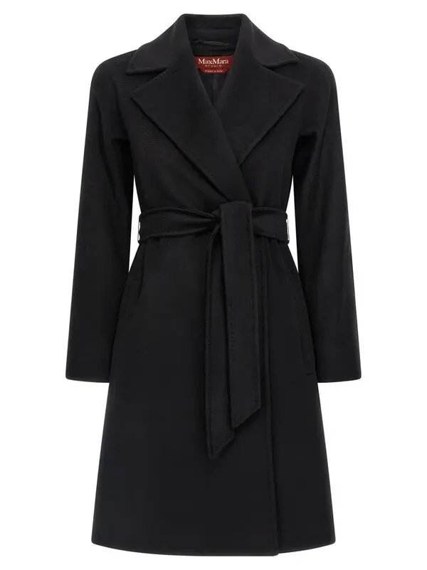 MAX MARA STUDIO Dravenna' Wool Coat - Black