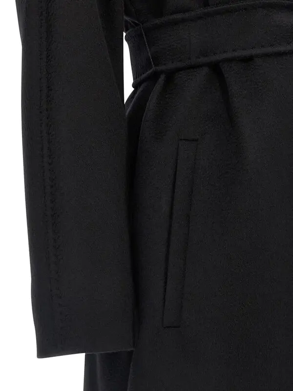 MAX MARA STUDIO Dravenna' Wool Coat - Black