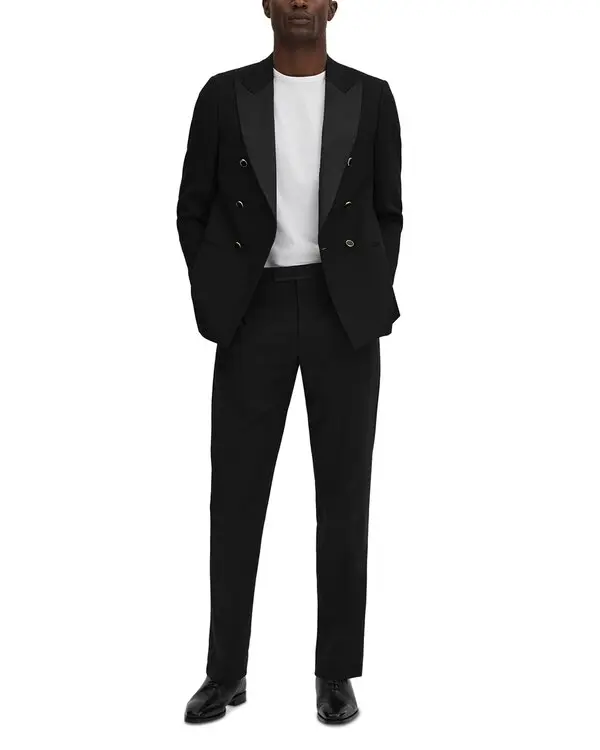 REISS Mead Lace Up Formal Dress Shoes - Black