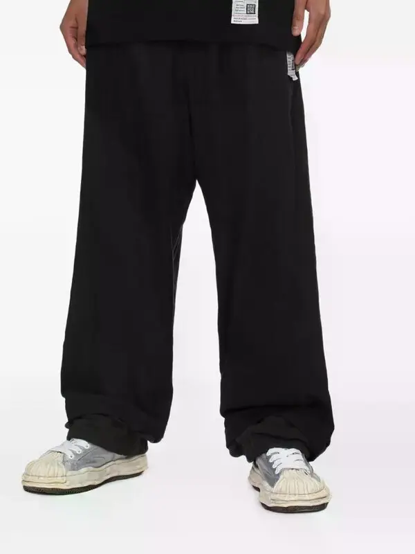 Mihara Yasuhiro Wool Wide-leg Trousers - Black