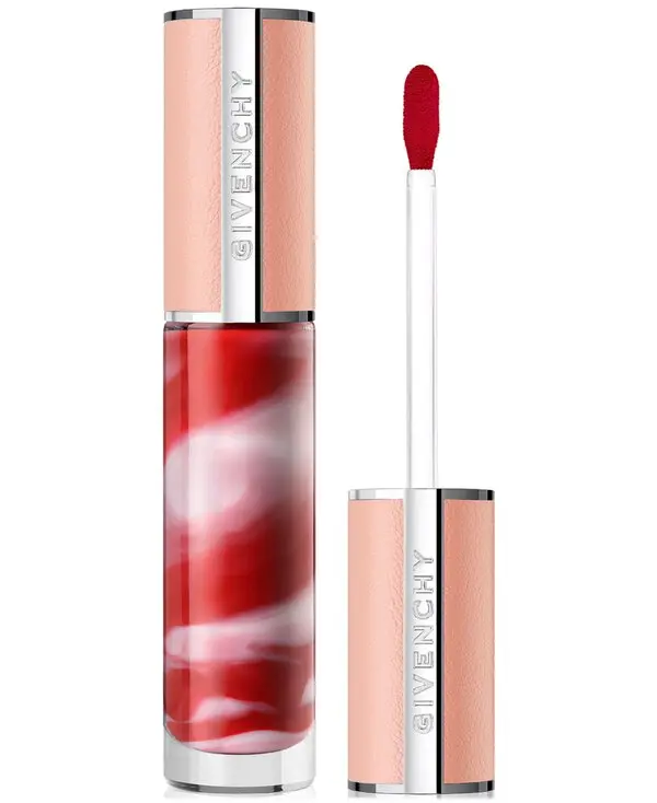 Givenchy Rose Perfecto Liquid Lip Balm 220 Luminous Pink - 37 Rouge Grainã© - Sheer Iconic Deep Red