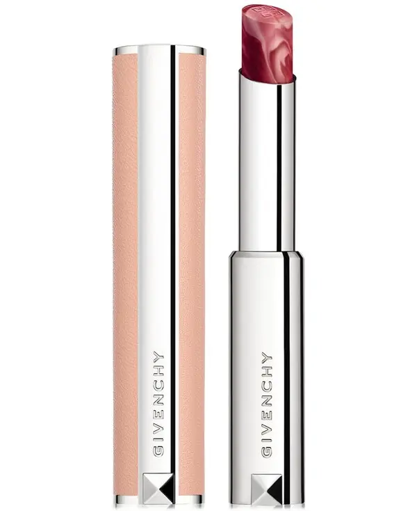 Givenchy Rose Perfecto Lip Balm 501 Spicy Brown - 37 Rouge Grainã© - Sheer Iconic Deep Red