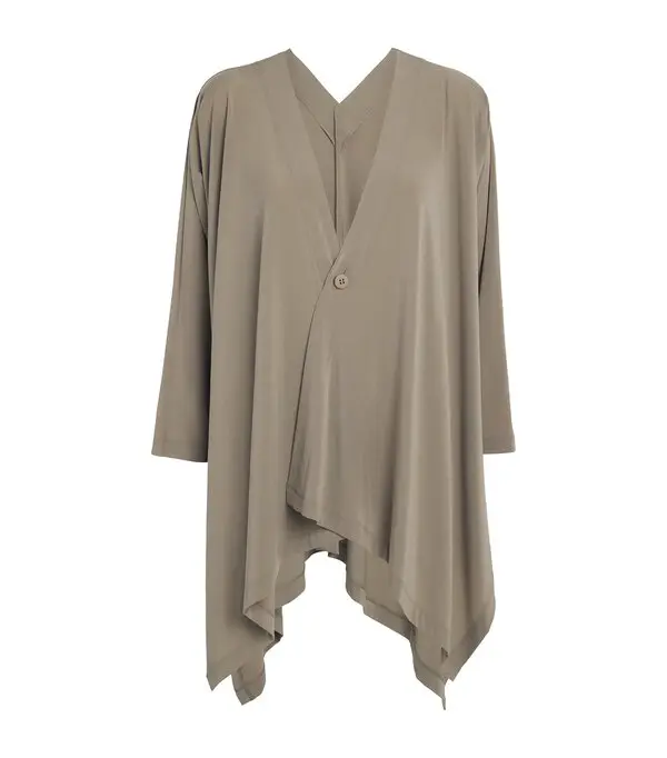 Issey Miyake Drape Jersey Cardigan