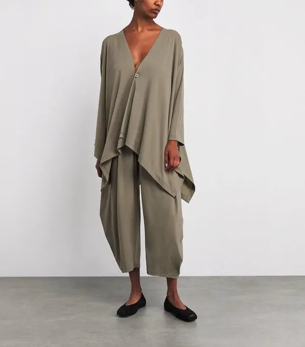 Issey Miyake Drape Jersey Cardigan