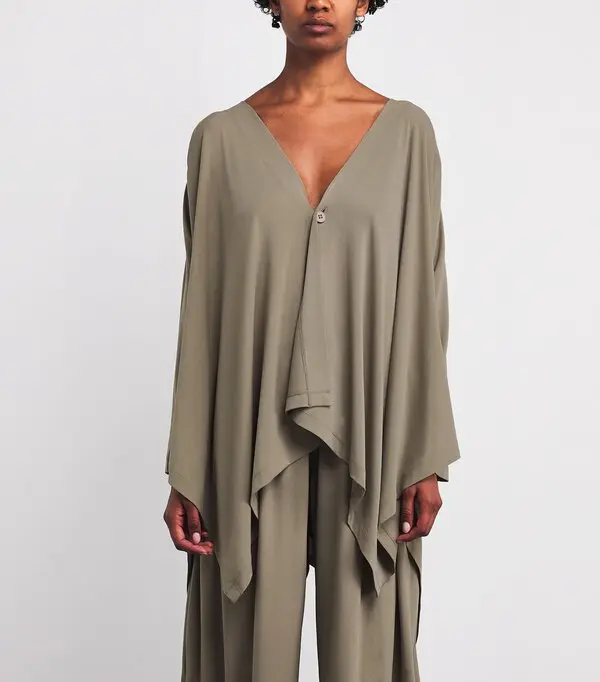 Issey Miyake Drape Jersey Cardigan