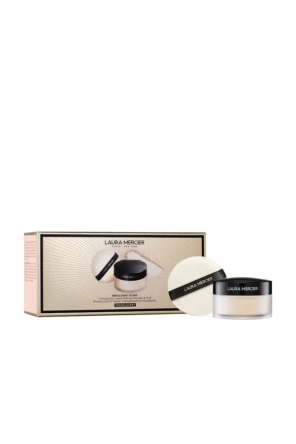 Laura Mercier Indulgent Icons Translucent Loose Setting Powder + Puff - N,a