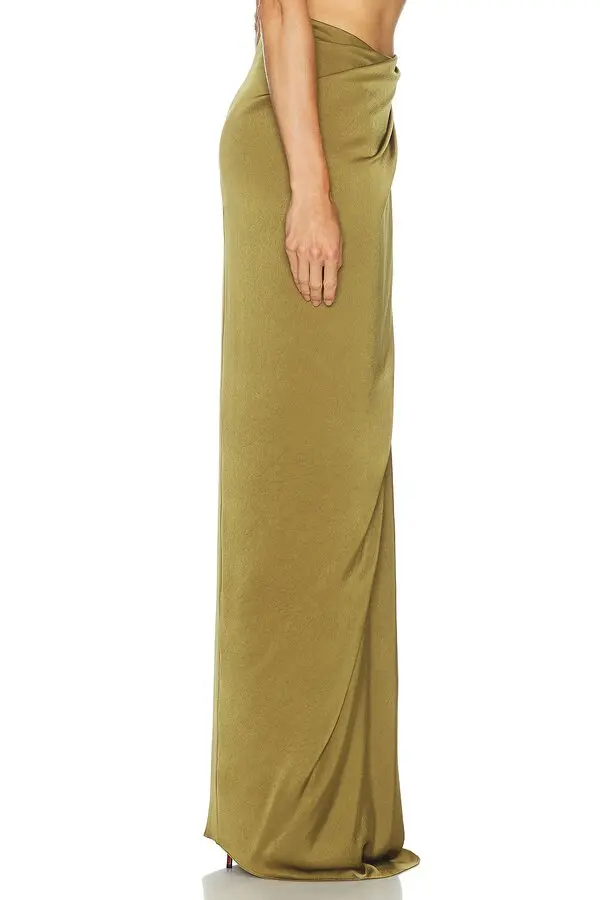Atlein Draped Long Skirt