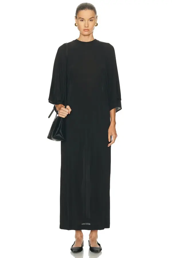 HOUSE OF DAGMAR Jersey Kimono Dress - Black