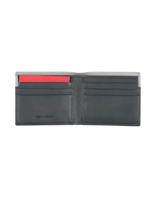PIQUADRO Wallet Lead Cow Leather - Grey