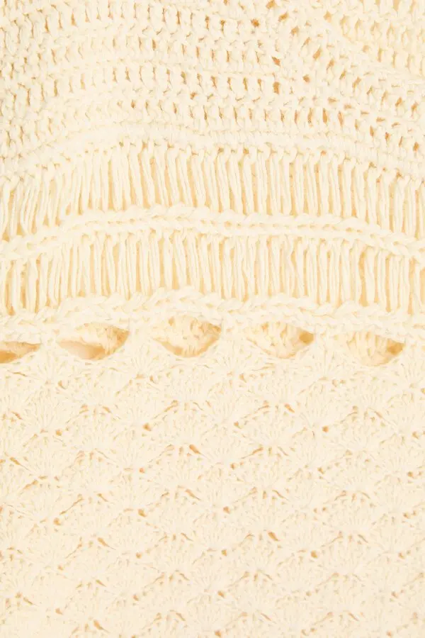 Zimmermann Ruffled Crochet Cotton Sweater