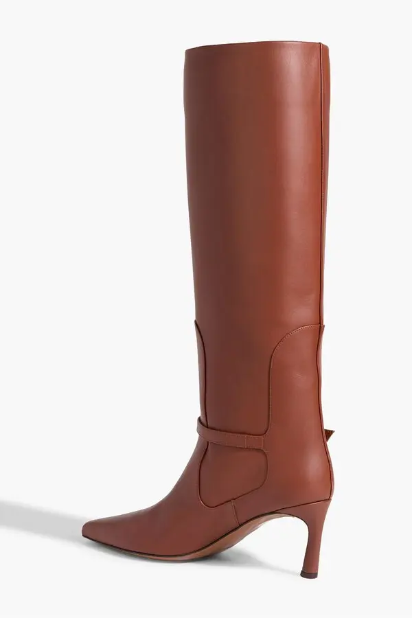 Zimmermann Embellished Leather Knee Boots