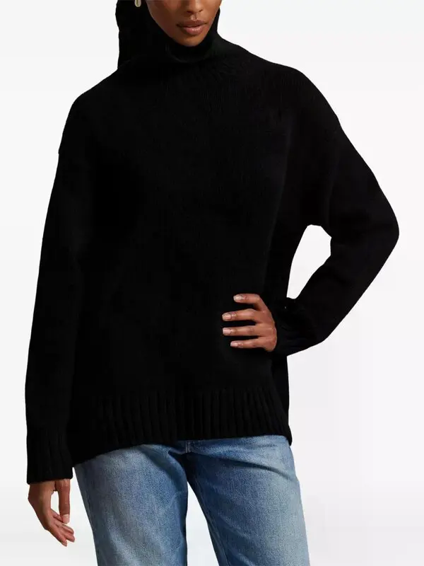 Polo Ralph Lauren Wool Turtleneck Pullover Sweater - Black