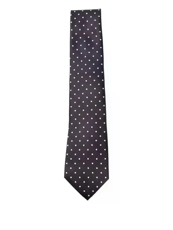 TOM FORD Polka-dot Silk Neck Tie - Purple