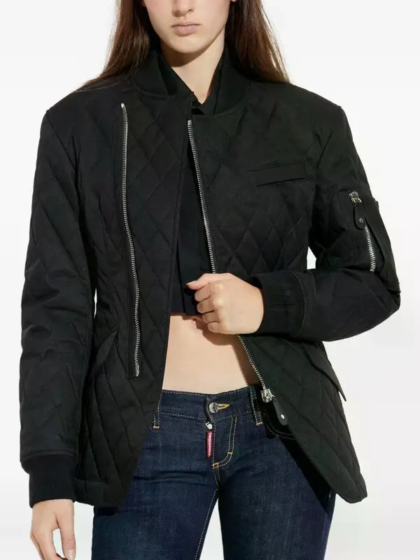 Dsquared2 Quilted Asymmetric-zip Jacket