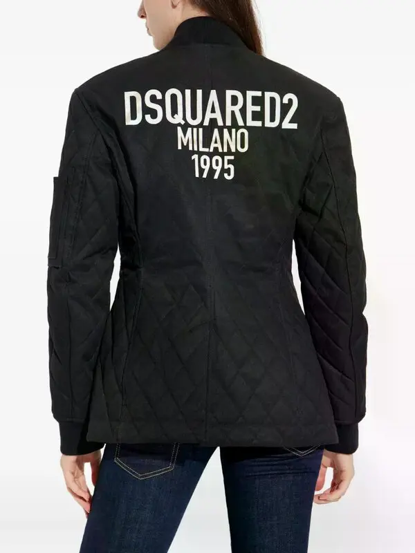 Dsquared2 Quilted Asymmetric-zip Jacket