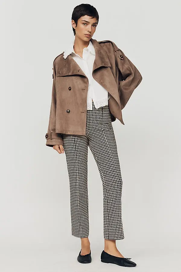 Maeve Printed Kick-flare Pull-on Pants - Brown Pattern