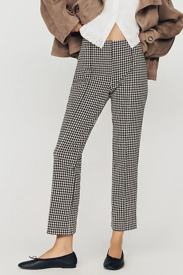 Maeve Printed Kick-flare Pull-on Pants