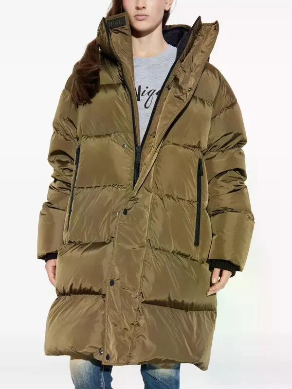 Dsquared2 Hooded Puffer Coat - Green