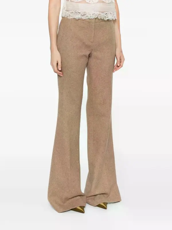 Ermanno Scervino Wool Blend Flared Trousers