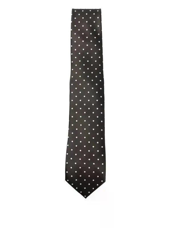 TOM FORD Polka-dot Neck Tie - Brown