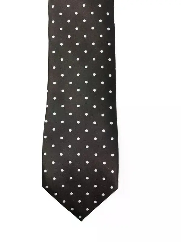 TOM FORD Polka-dot Neck Tie - Brown