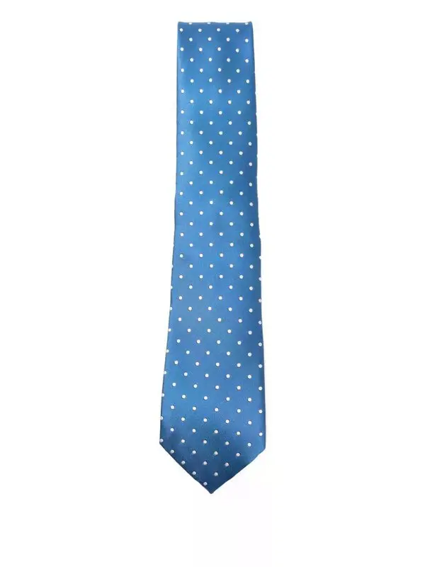 TOM FORD Polka-dot Silk Neck Tie - Blue