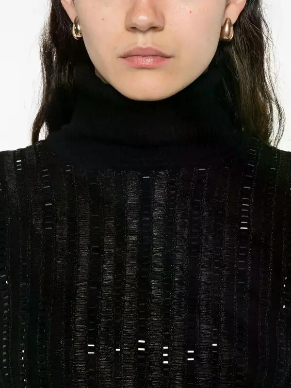 Ermanno Scervino Ribbed Turtleneck Sweater