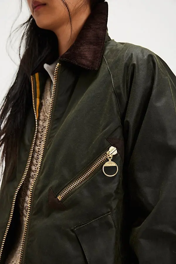 Barbour Arlene Wax Jacket - Fern