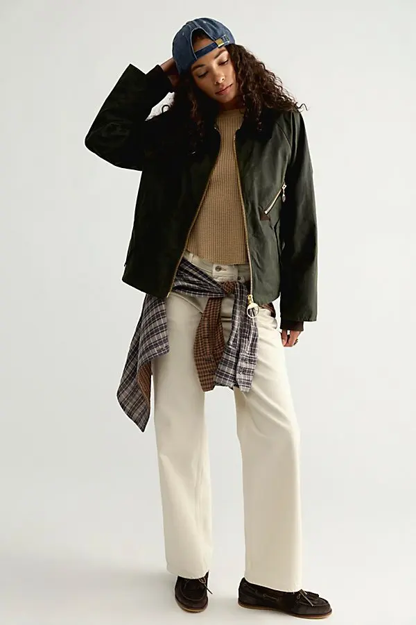 Barbour Arlene Wax Jacket - Fern