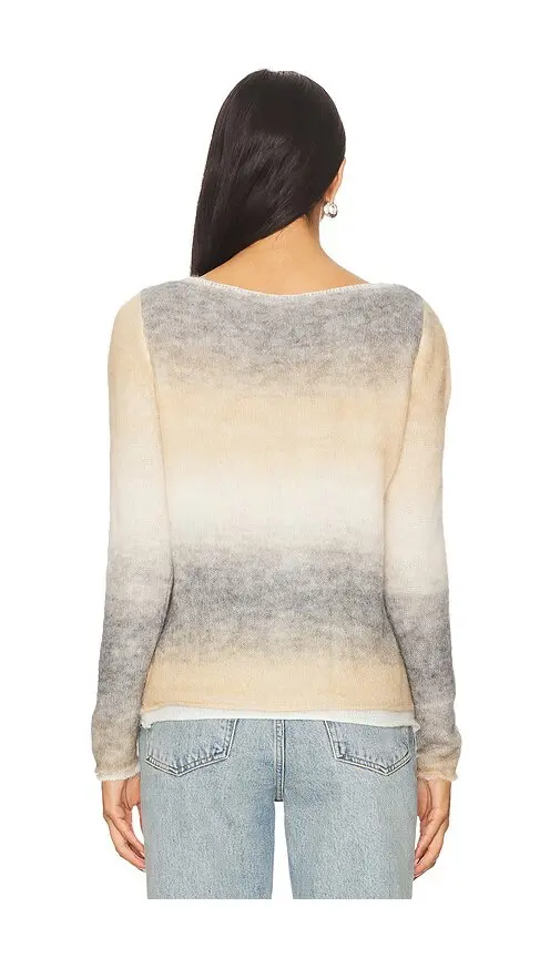 Line & Dot Abstract Ombre Sweater