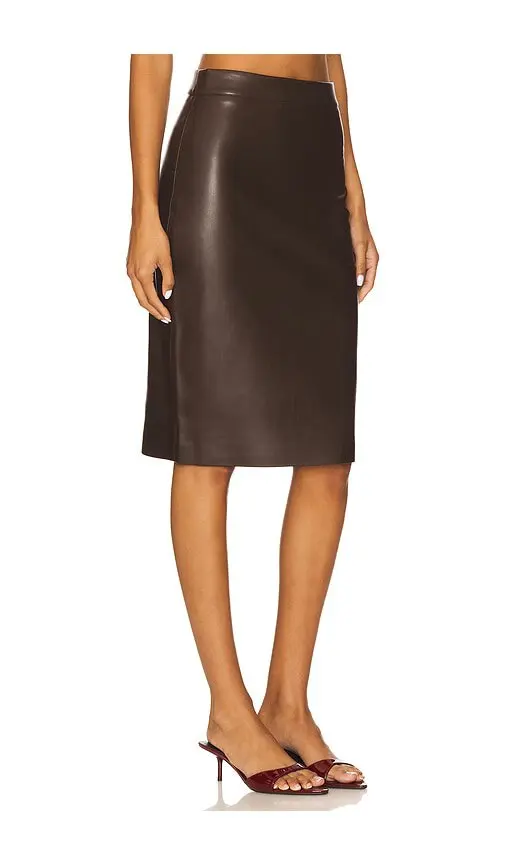 Susana Monaco Faux Leather Pencil Skirt