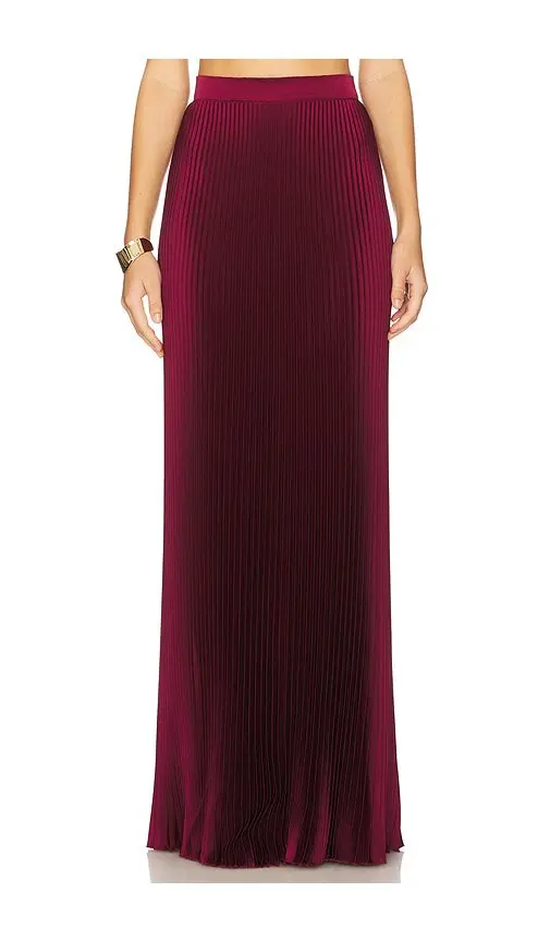 L'IDEE Gala Skirt - Wine