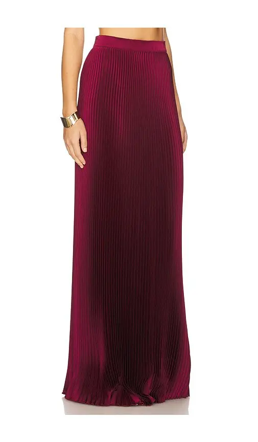 L'IDEE Gala Skirt - Wine