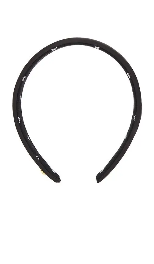 Lele Sadoughi Charlotte Silk Headband - Jet