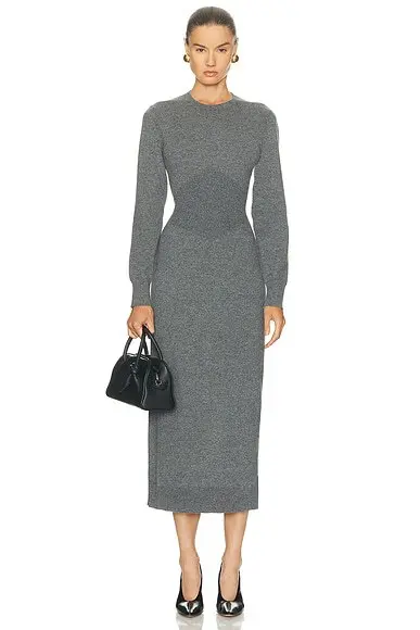 Givenchy Open Back Ribbed Cashmere Dress