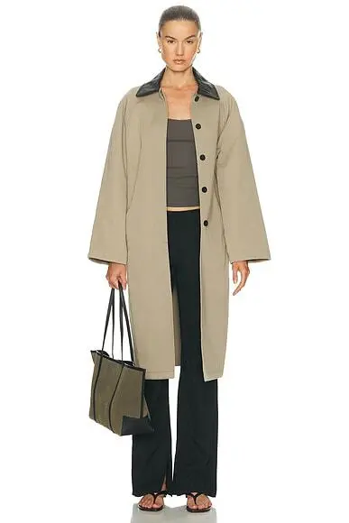 Staud Jackson Long Coat - Riverstone