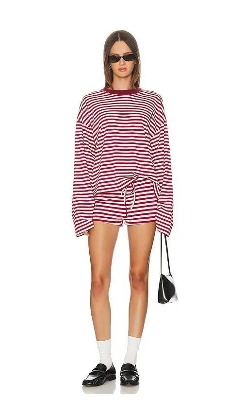 Lioness Bloom Long Sleeve Top - Wine