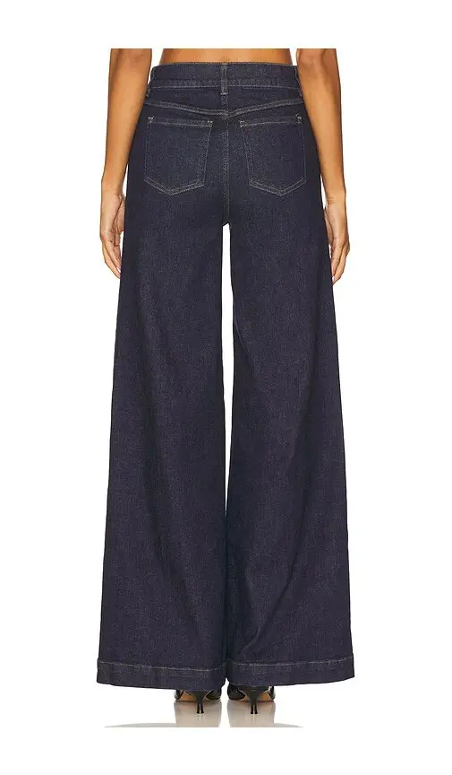 Spanx Pull-on Wide Leg Jeans In Dark Wash