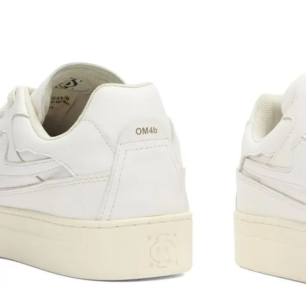 S.W.C STEPNEY WORKERS CLUB Omni S-strike Leather Sneakers - White
