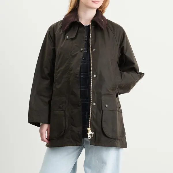 Barbour Beaufort Wax Jacket - Olive/classic